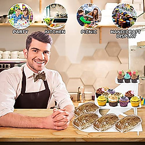 MgcSTEM Portable Product Display Rack || While Waterproof Display Shelf for Vendors，Craft Fair Display stand,Craft shows，Farmers Market Display, Trade Show Supplies