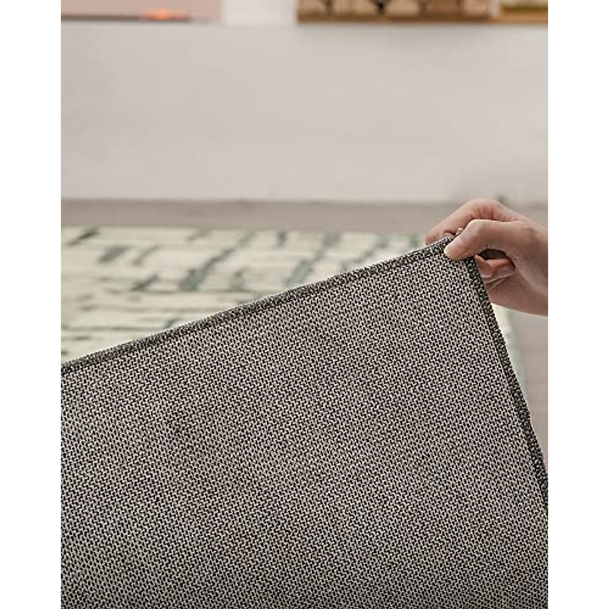 RESARE-Area Rug 5x7 ft-Neutral Modern Carpet Rug for Living Room Bedroom Dining Room-Machine Washable Beige Area Rug for Decor Decoration