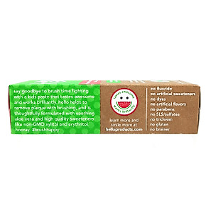 Hello Products LLC - Tpst Natural Wtrmln Flrd Free - Case of 6-4.2 OZ