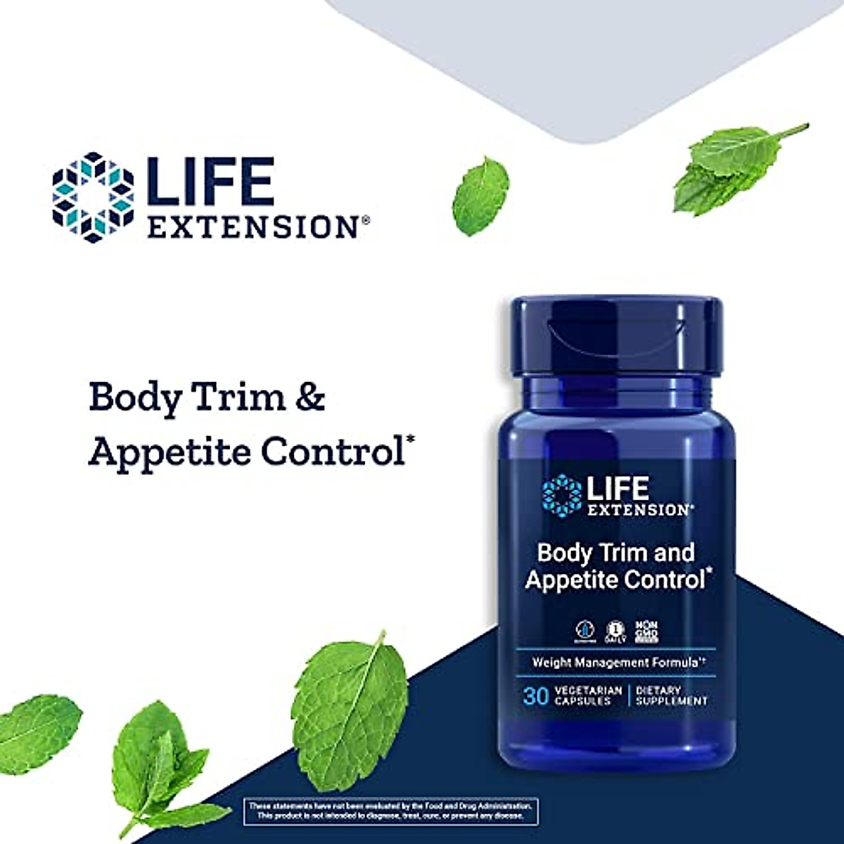 Life Extension Body Trim & Appetite Control - Lemon Verbena & Hibiscus Extract Formula Supplement - for Healthy Weight Loss Support - Once Daily, Gluten-Free, Non-GMO, Vegetarian - 30 Capsules
