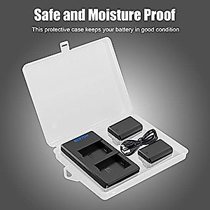 BESTON NP-FW50 Repacement Battery for Sony Camera and Charger for Sony ZV-E10 Alpha A7 A7II A7R A7RII A7S A7SII A55 A3000 A5000 A5100 A6000 A6300 A6400 A6500 Cyber-Shot DSC-RX10 II III IV Camera