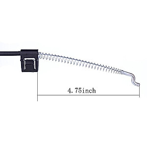 2 Pieces Recliner Release Cable Replacement D-Ring Pull Handle, Exposed Length 4.75" with S Tip