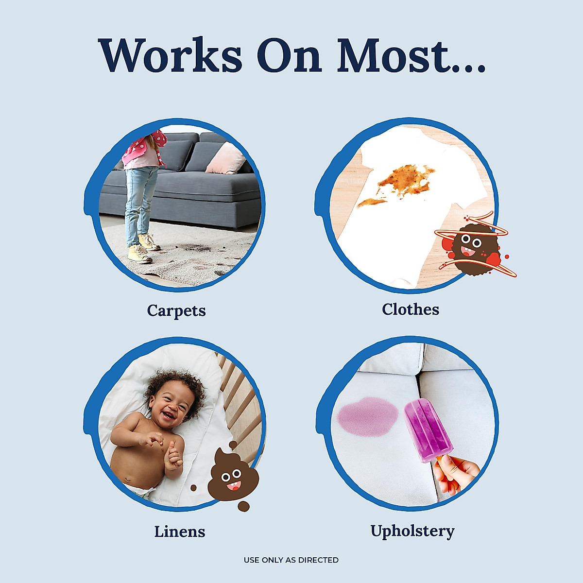 Miss Mouth's Messy Eater Stain Treater Spray - 4oz 2 Pack Stain Remover - Newborn & Baby Essentials - No Dry Cleaning Food, Grease, Coffee Off Laundry, Underwear, Fabric