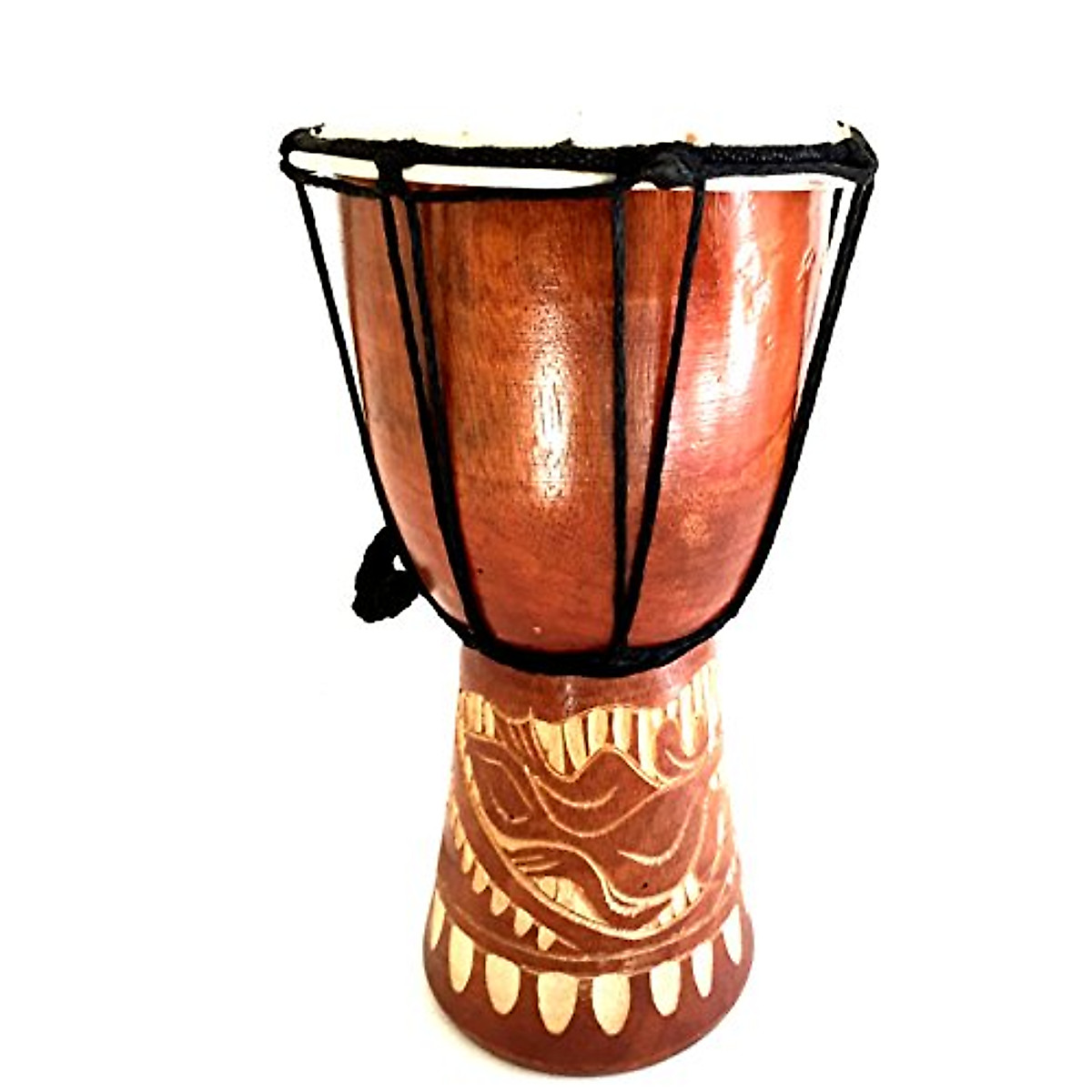 Djembe Drum Bongo Congo African Drum -MED SIZE- 12" High x 5" Drum Head, JIVE® BRAND- Professional Sound