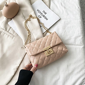 Wsnld Buckle Women's Leather Shoulder Bag Korean Style Embroidered Crossbody Messenger Bags Woman Handbag