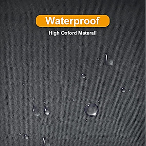 Fire Pit Cover for Solo Stove Bonfire 15" Fire Pit, 600D Heavy Duty Polyester Weatherpoof Cover for Solo Stove Yukon Professional Firepit Bonfire Shelter