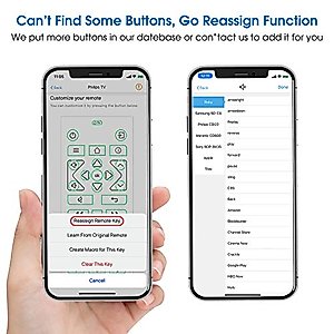 SofaBaton Universal Remote Control with Mobile Phone APP, Super Easy One-Click Universal Remote for FirTV/Roku/Nvidia Shield/Vizio/Marantz/Yamaha Streaming Players (Support IR & Blutooth Devices)