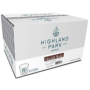 Highland Park Coffee Single Serve Coffee Pods, Chocolate Mocha, Chocolate Mocha, 80.0 Count