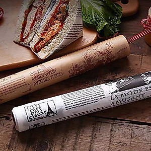 TEEWAL Baking Paper, High Temperature Resistant, Waterproof and Greaseproof Baking Paper, Non-Stick Baking Paper Roll for Cooking, Grilling, Steaming and Air Fryer, Brow 30cm x 8m/ 0.98 x 26.24 Feet