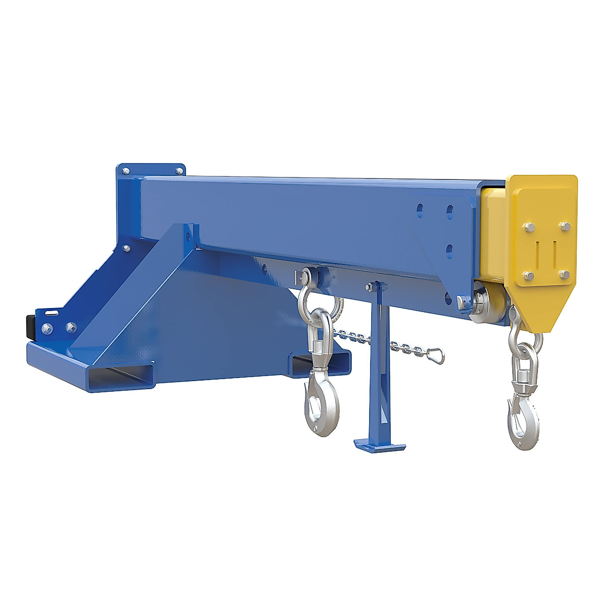 Vestil LM-1T-8-24-HBE-TP Steel Hydraulic Telescoping Boom 24 in. Fork Pocket Center 8,000 Lb. Capacity