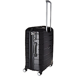 Samsonite Freeform Hardside Expandable with Double Spinner Wheels, Checked-Medium 24-Inch, Black