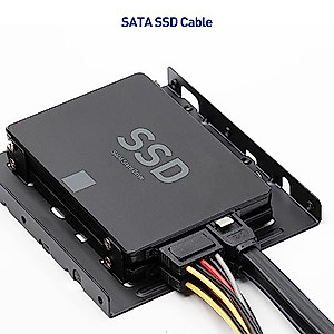 Cable Matters 3-Pack SATA III 6.0 Gbps SATA Cable 18 Inches (SATA Cable for SSD, SATA SSD Cable, SATA 3 Cables) Black