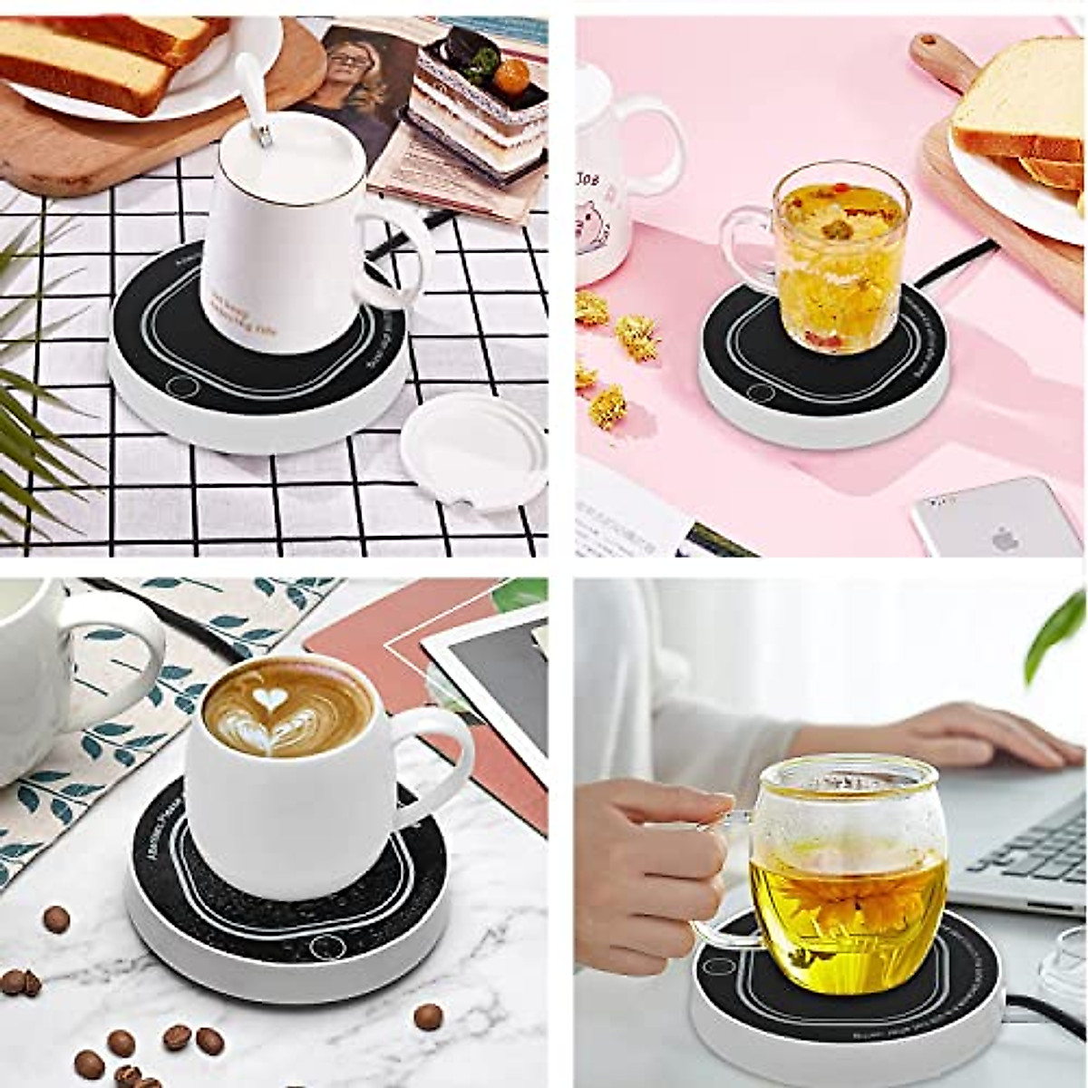 Coffee Cup Warmer for Desk with Auto Shut Off,Coffee Mug Warmer for Desk Office Home-Birthday Gifts