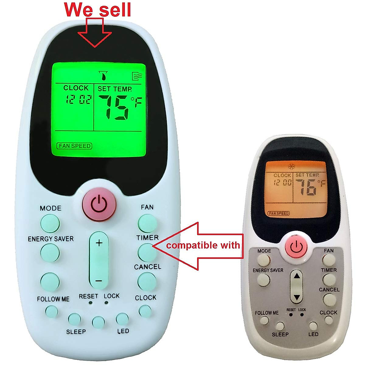 YING RAY Replacement for Keystone Midea Indurama Air Conditioner Remote Control R09B/BGCE R09/BGCE RG09E/BGCEU1 R09D/BGCE