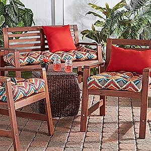 Greendale Home Fashions Outdoor 51x18-inch Bench Cushion, Set of 1, Aztec