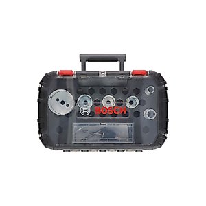 Bosch 2608594191 9-Piece Set Electricians Set Bi-Metal Progressor Holesaws, 8% Cobalt Alloy, Diameter 19, 25, 30, 35, 40, 68