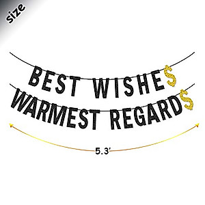 Best Wishes Warmest Regards Banner for Schitt's Greek Theme Birthday Party Decorations