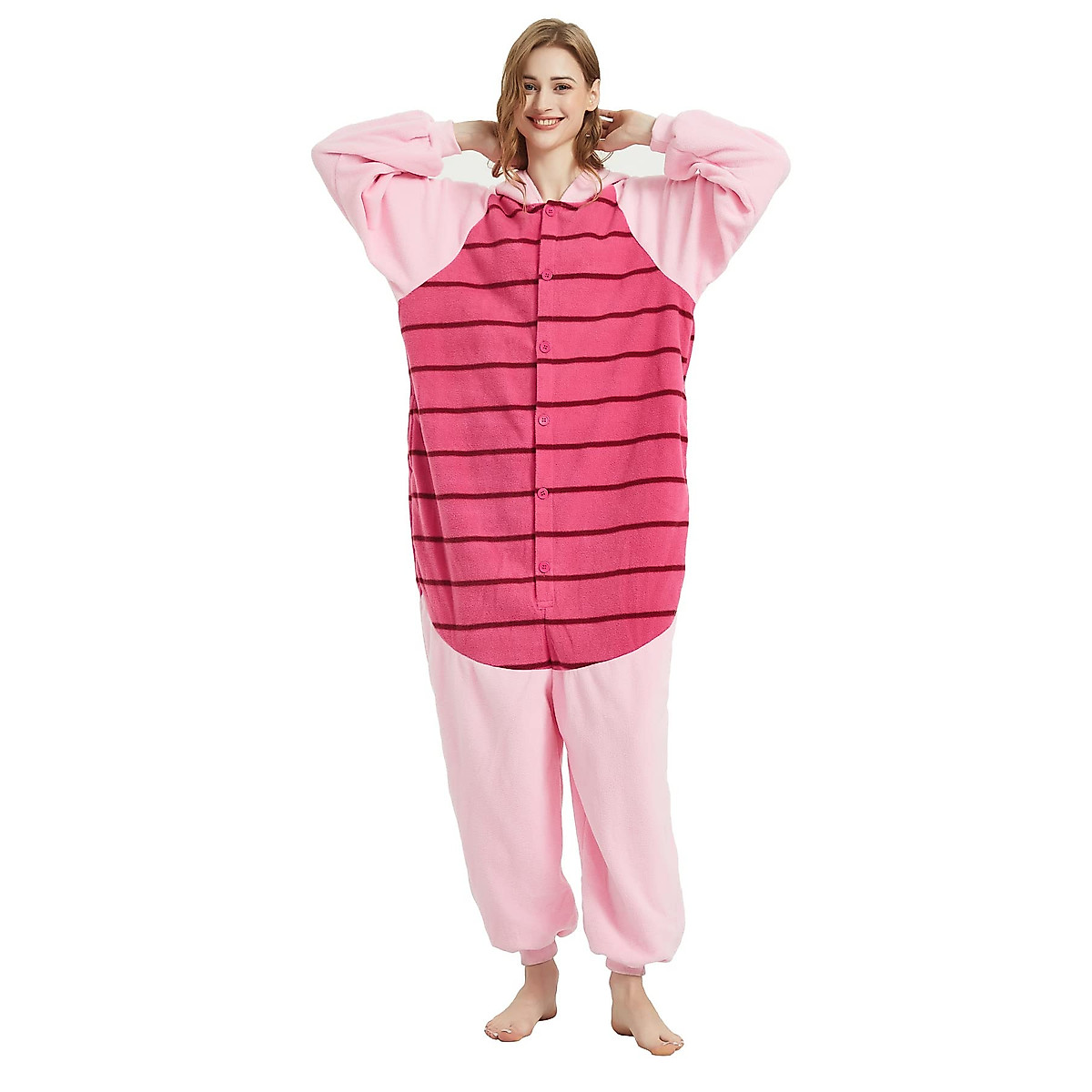 ECOCNACH Animal Onesie Adult Unisex One-Piece Pajamas Cosplay Costume For Men Women