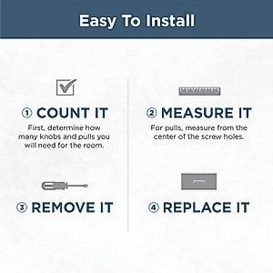 Franklin Brass Parow Cabinet Knob, Matte Black, 1-1/8 in (29mm) Dresser Drawer Pull, 10 Pack, P29542Z-FB-B