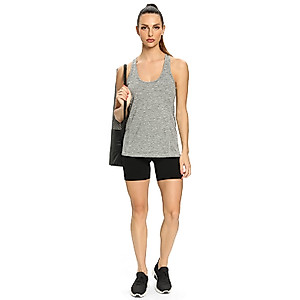 Air Curvey Workout Tank Tops for Women Yoga Racerback Tanks Athletic Quick Dry Activewear 4 Pack