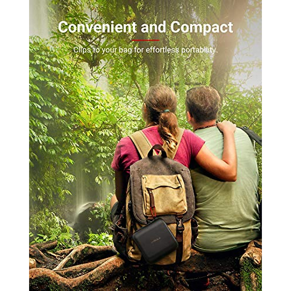 Nebula Capsule Max & Capsule II Official Travel Case, by Anker, Polyurethane Leather, Soft Ethylene-Vinyl Acetate Material, Splash-Resistance, Premium Protection Projector Travel Case