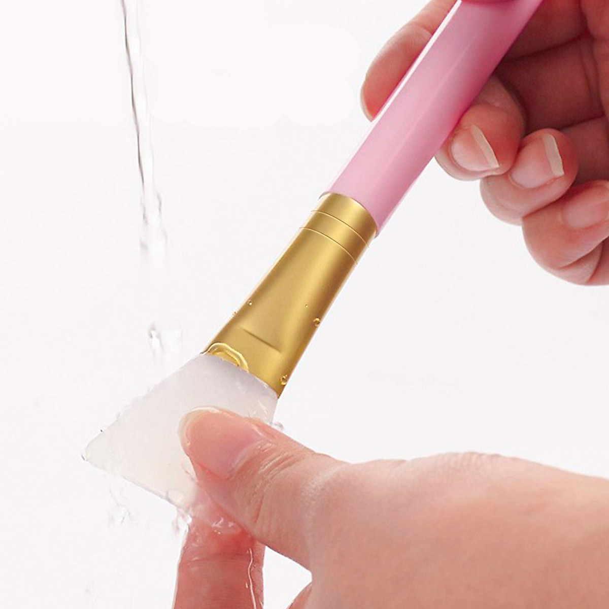 Cuttte 4pcs Silicone Face Mask Applicators, Flexible Facial Mud Masks Applicator, Hairless Moisturizers Tools, Soft Facial Brushes for Mud, Clay, Charcoal