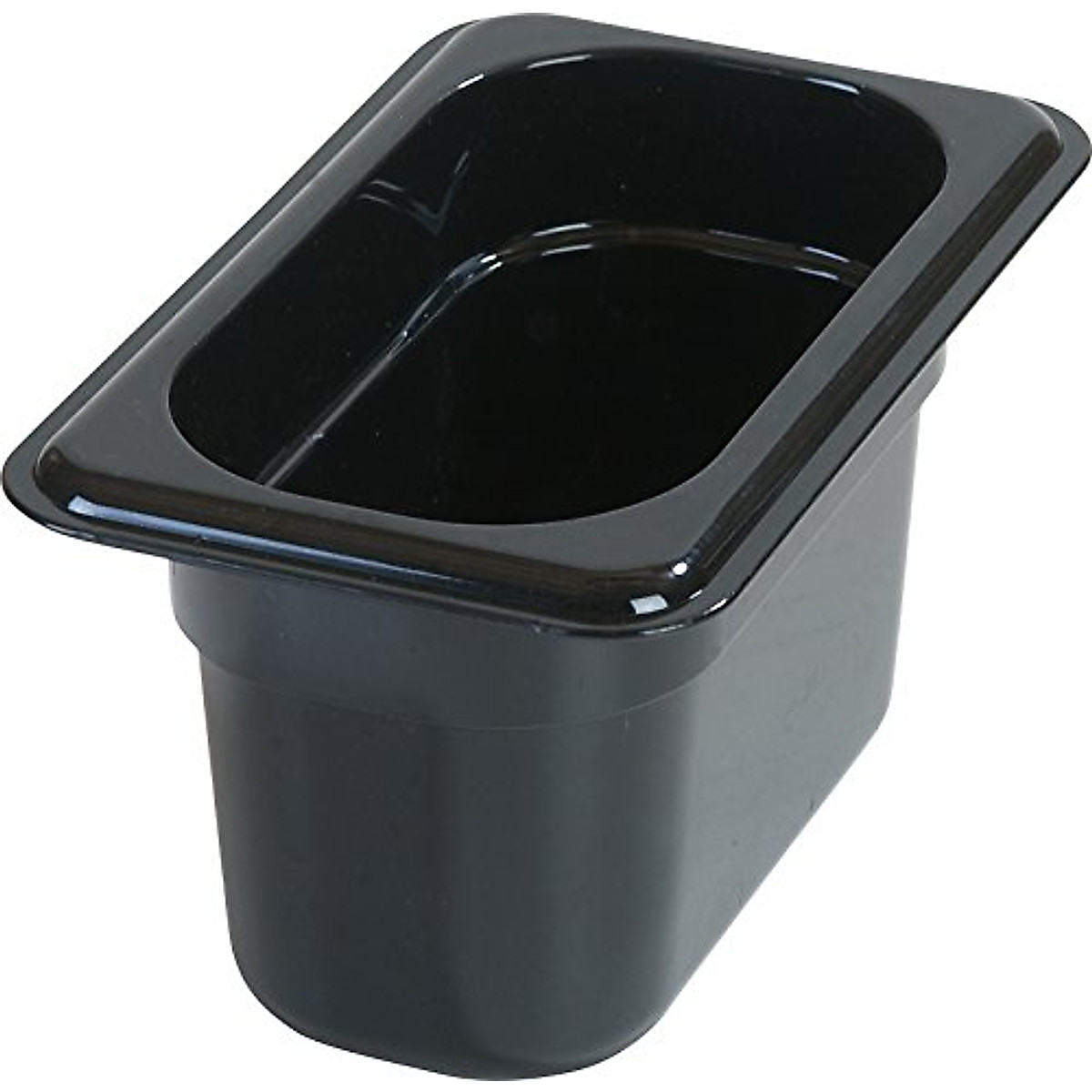 Carlisle FoodService Products 3068703 Plastic Food Pan, 1/9 Size, 4 Inches Deep, Black (Pack of 6)
