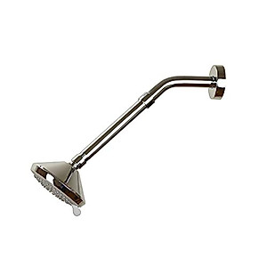 Shower Arm Extension, Shower Head Extender Water Outlet Lowers Existing Shower Head, Chrome Finish Made of Solid Metal by Purelux