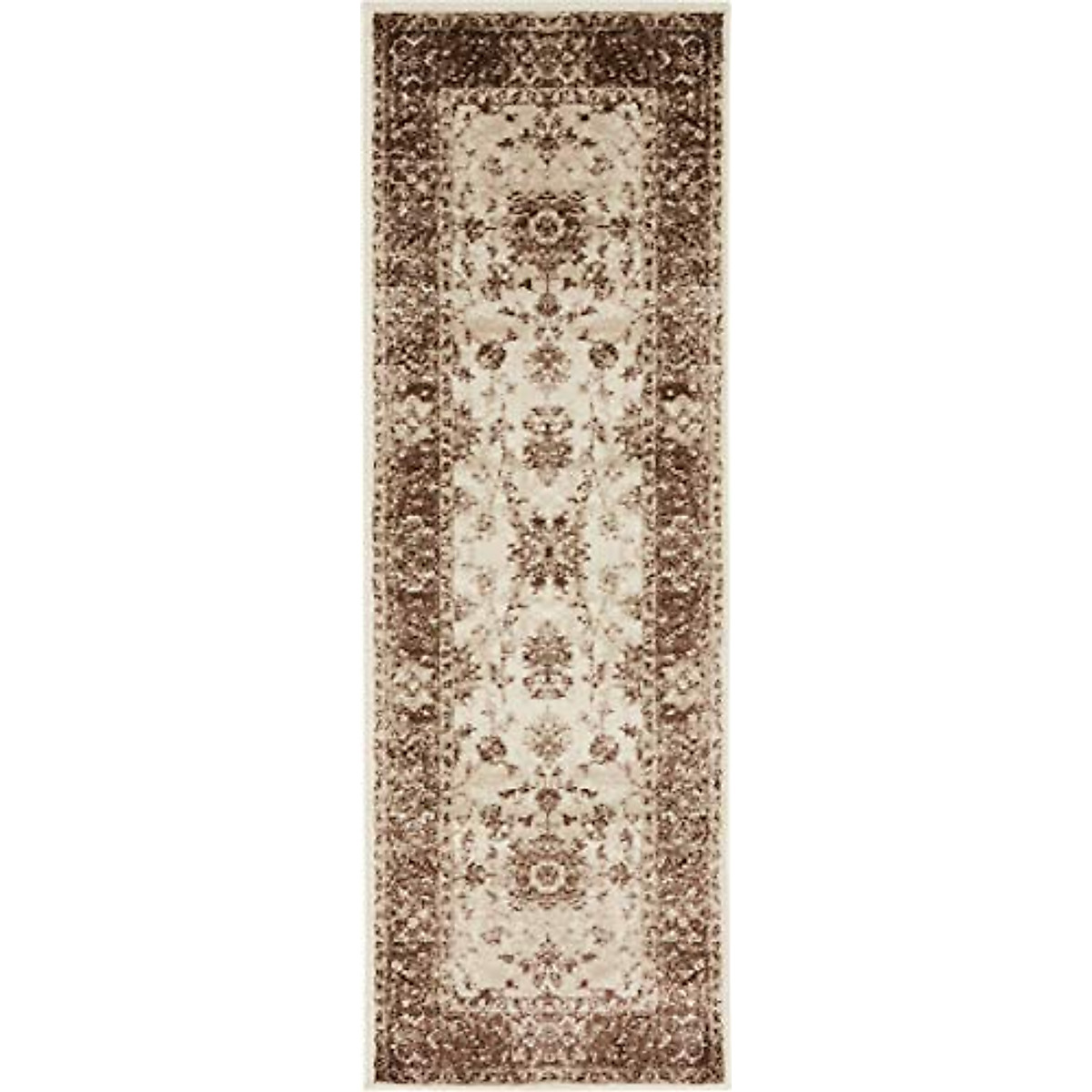 Unique Loom Rushmore Collection Area Rug - Lincoln (2'x 6' 1" Runner, Cream/ Beige)