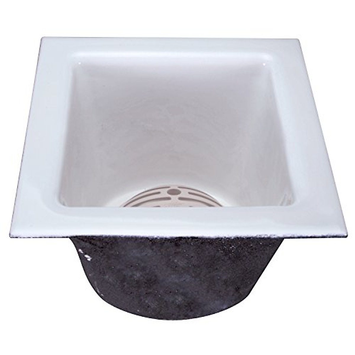 Zurn FD2376-NH2 A.R.C. Floor Sink, 8" Sump Depth, 2" No-Hub Connection, 12" x 12", White