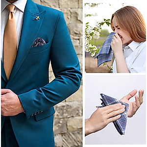 Ohuhu Men's Handkerchiefs Cotton, Handkerchief Mens Hanky