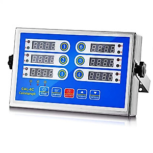 Commercial 6 Channel Timer - DEGOTM Kitchen Stainless Steel 6 Channel Timer Cooking Timers Baked Burger Fried Chicken Loud Alarm Reminder for Restaurant Home Kitchen