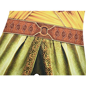 Jurebecia Girls Raya Costume Sets Birthday Party Dress up Kids Halloween Christmas Cosplay Outfits with Cape Children Pretend Play Jumpsuit Clothes Size 8-9 Years