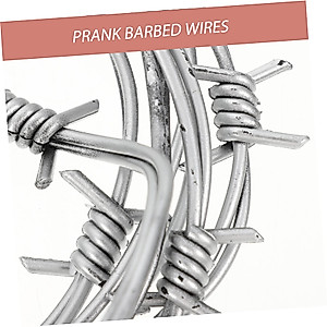 Toyvian 2pcs Simulation Wire Chain Scary Barbed Wires Wild West Barbwire Haunted House Building Kit Garland Denim Outfit Garlands Garland Barbed Wires Nikki Child Steel Wire PVC