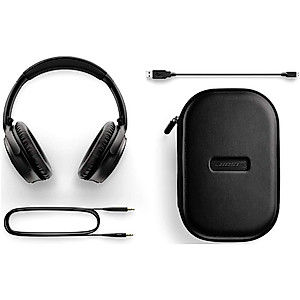 Bose QuietComfort 35 II Wireless Bluetooth Headphones, Noise-Cancelling, with Alexa Voice Control - Black