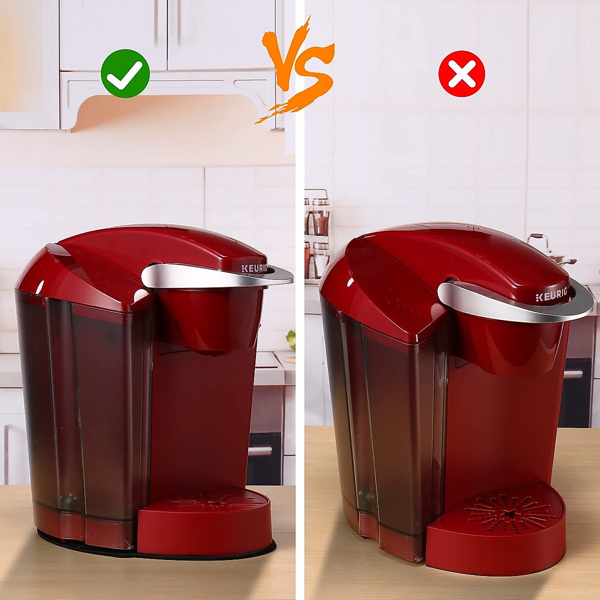 Mouse Pad,Slide Mat for Keurig K-Classic Coffee Maker,Sliding Mats Coffee Maker Mover Slider for Keurig Single Serve K-Cup Pod Coffee Brewer