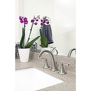 Design House 546937 Perth Widespread Bathroom, Satin Nickel, 2-Handle Lavatory Faucet