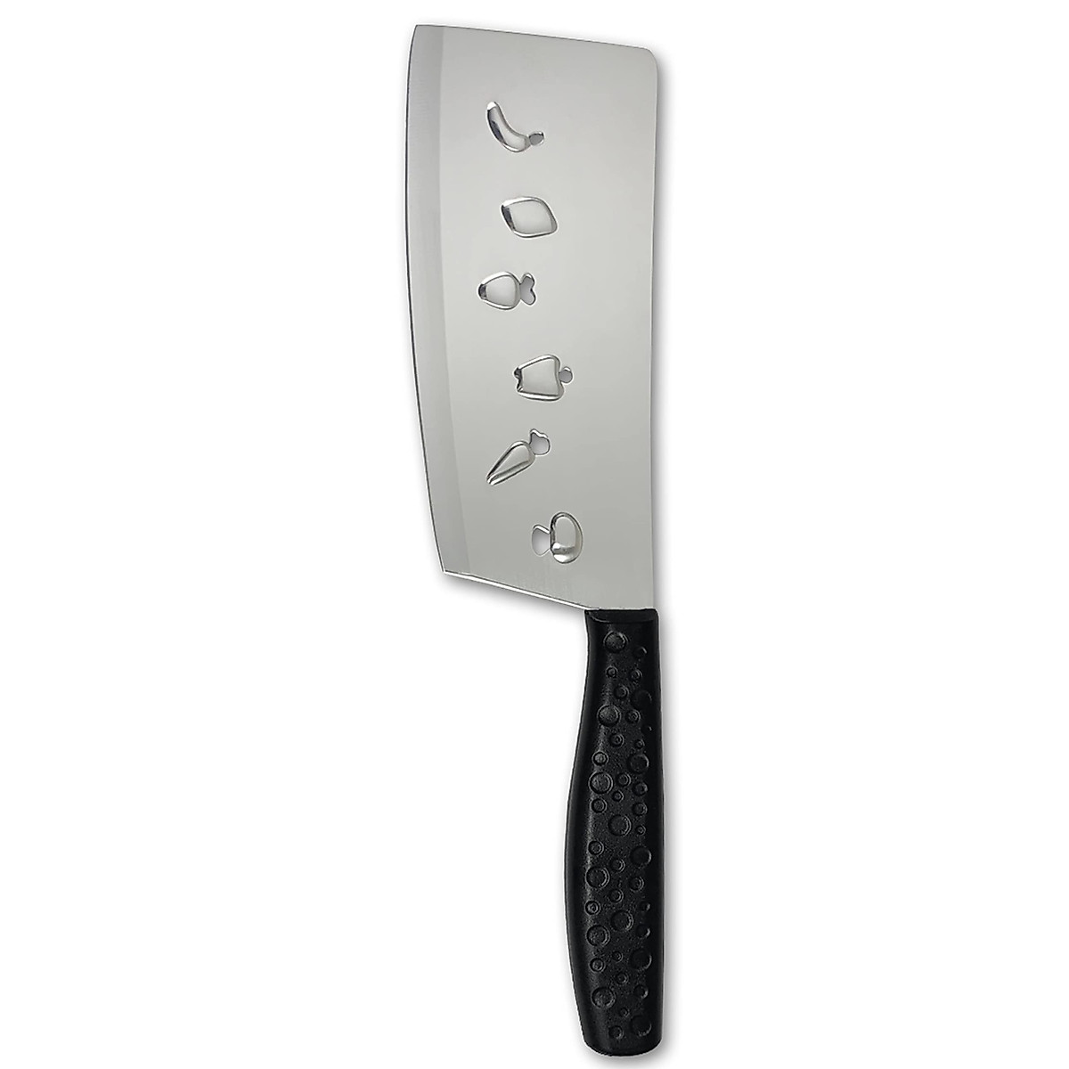 BUKCAL Magically Super light Cleaver Knife, 6 Inch Cleaver Knife, Easy Cutting Knife with Hollow Edge, Stainless Steel Knife, Cooking Knives