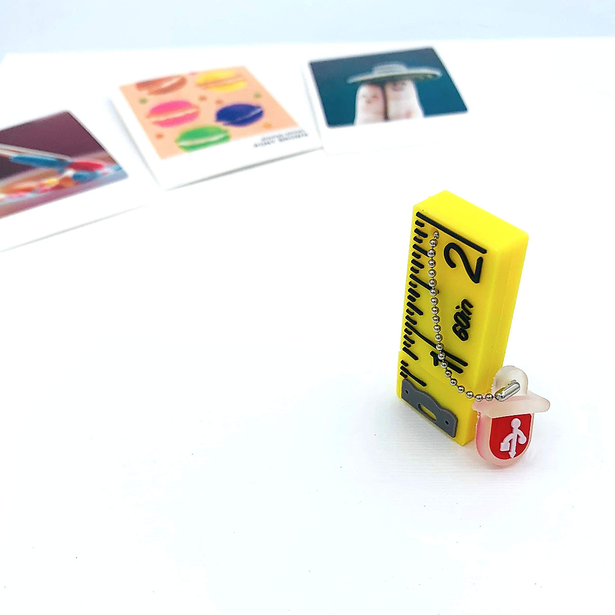 Cool USB Flash Drive - 16 GB Fun USB Flash Drive - Ruler Pen Drive - Fun USB (Yellow Ruler)