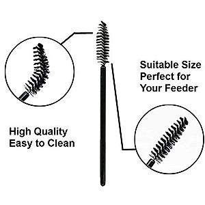 WOSIBO 8 Pack Ant Moat Guard for Hummingbird Feeders, Metal Hummingbird Feeders Accessory Hooks 4 Pack with 4 Clean Brushes Red