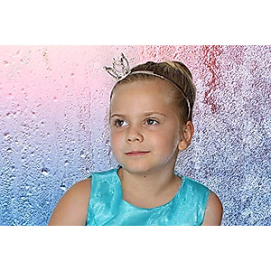 Elegant Birthday Crown, Tiara and Headband for Girls and Women - Queen-Inspired Silver Crowns for Parties and Celebrations