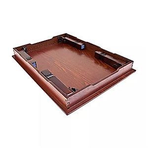 MJWDP Folding Table Antique Furniture Living Room Low Wood Coffee Table Rectangle Traditional Table Wooden (Color : White-Patch Five-Pointed star4, Size : 90x75x31.5cm)