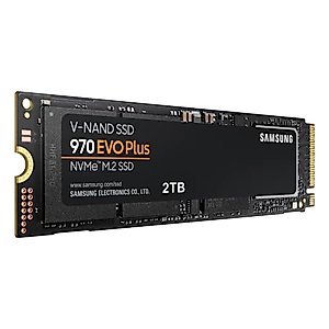 Samsung 970 EVO Plus SSD 2TB NVMe M.2 Internal Solid State Hard Drive, V-NAND Technology, Storage and Memory Expansion for Gaming, Graphics w/ Heat Control, Max Speed, MZ-V7S2T0B/AM