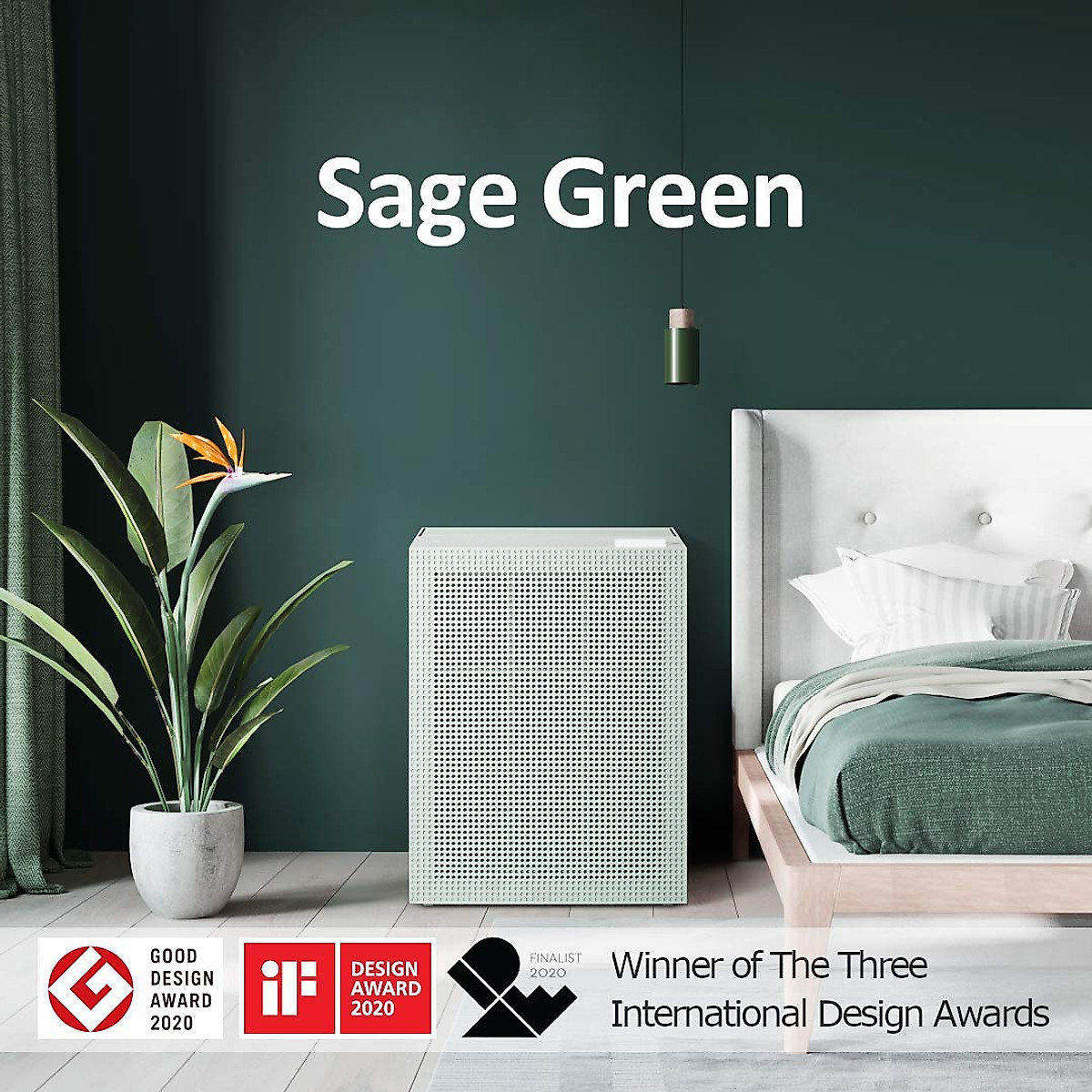 Coway Airmega 150(K) True HEPA Air Purifier (Sage Green) and Coway Airmega 150 True HEPA Air Purifier (Dove White)