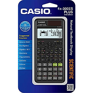 Casio fx-9750GIII Black Graphing Calculator & fx-300ESPLUS2 2nd Edition, Standard Scientific Calculator, Black