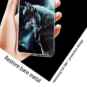 Phone Case for Oukitel C22 5.86 Inch, with [2 x Tempered Glass Screen Protector], KJYF Clear Soft TPU Shell + Ultra-Thin Anti-Scratch Anti-Yellow Case for Oukitel C22 - WMA16