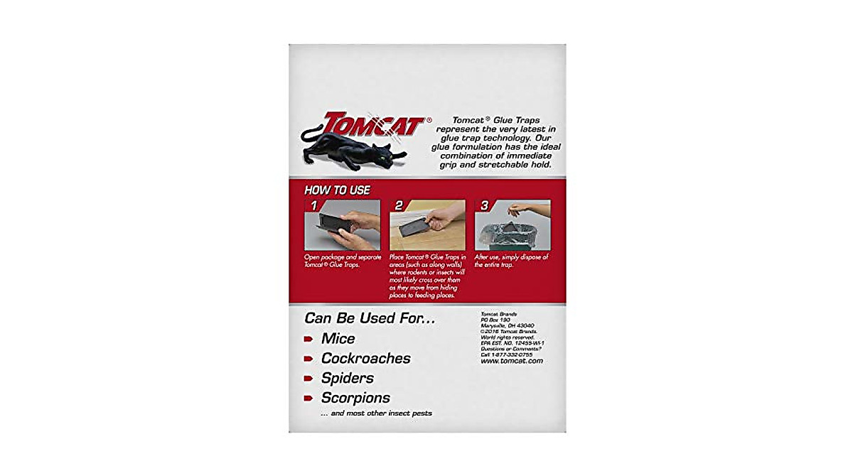 Tomcat Mouse Trap with Immediate Grip Glue - Effective Pest Control