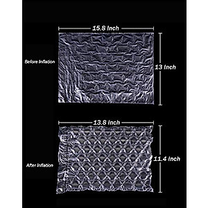 OASD Air Cushion Films 985Ft Length Air Pillow Bubble Bags Film 15.8 Inch Width PE Air Cushion Wrap Machine Film Roll Bubble Bags Film