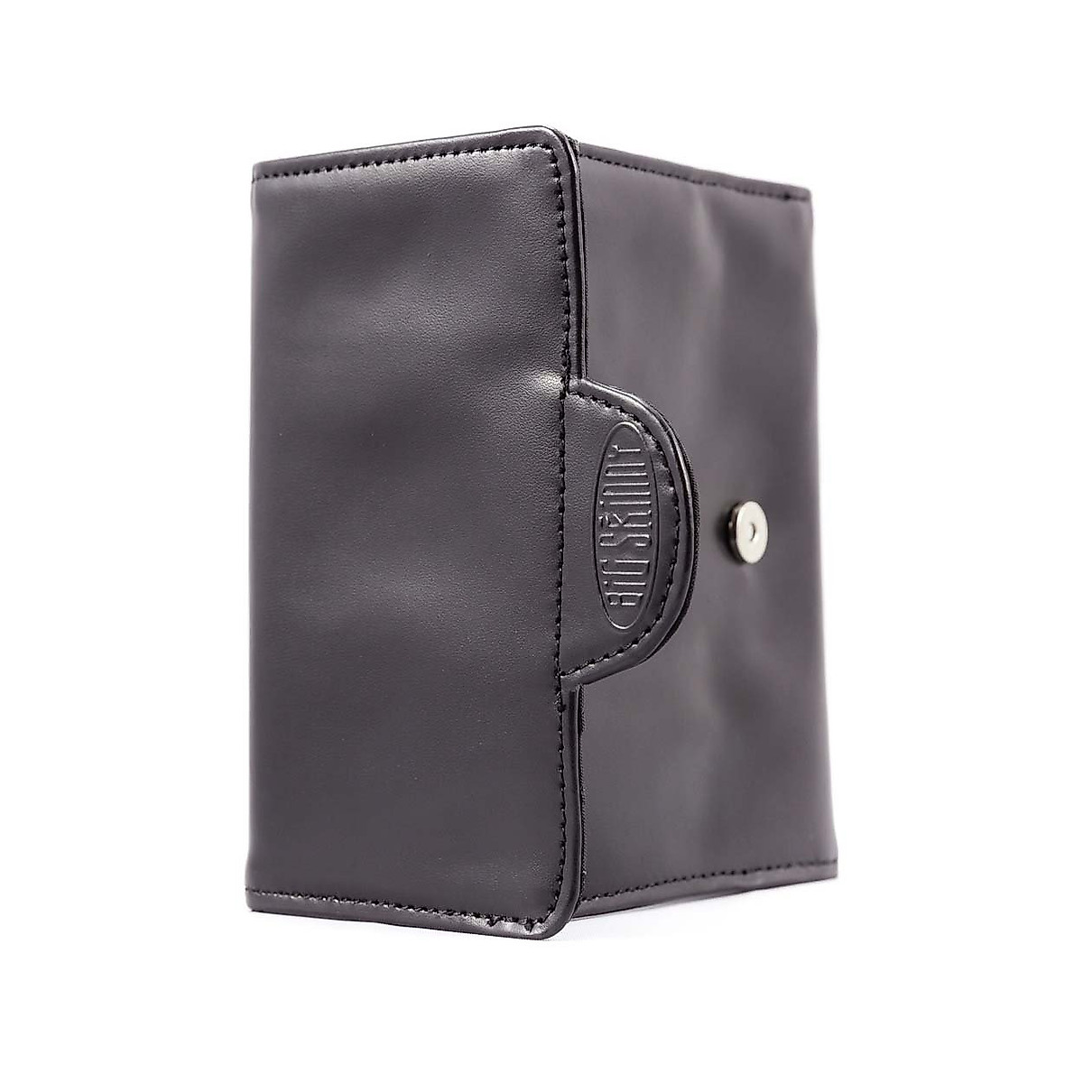 Big Skinny Women's Trixie Leather Tri-Fold Slim Wallet, Holds Up to 30 Cards, Black