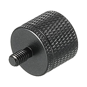 MECCANIXITY Mic Stand Adapter 1/4 Female to M4 Male Camera Screw Thread Adapter for Microphone Tripod Stand Black